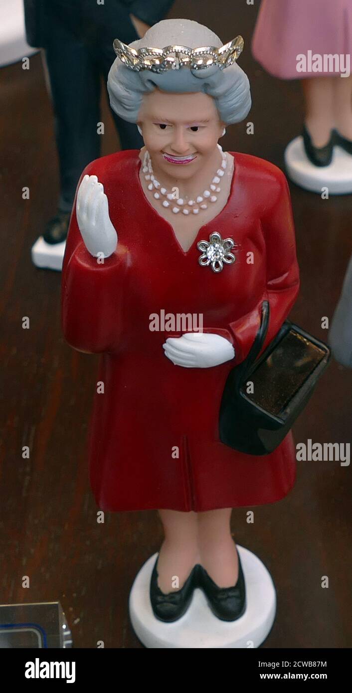Model of Queen Elizabeth II (1926-) Queen of the United Kingdom Stock ...