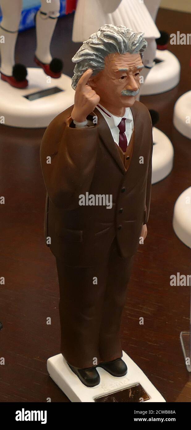 Model of Albert Einstein. Einstein (1879-1955) was a German-born ...