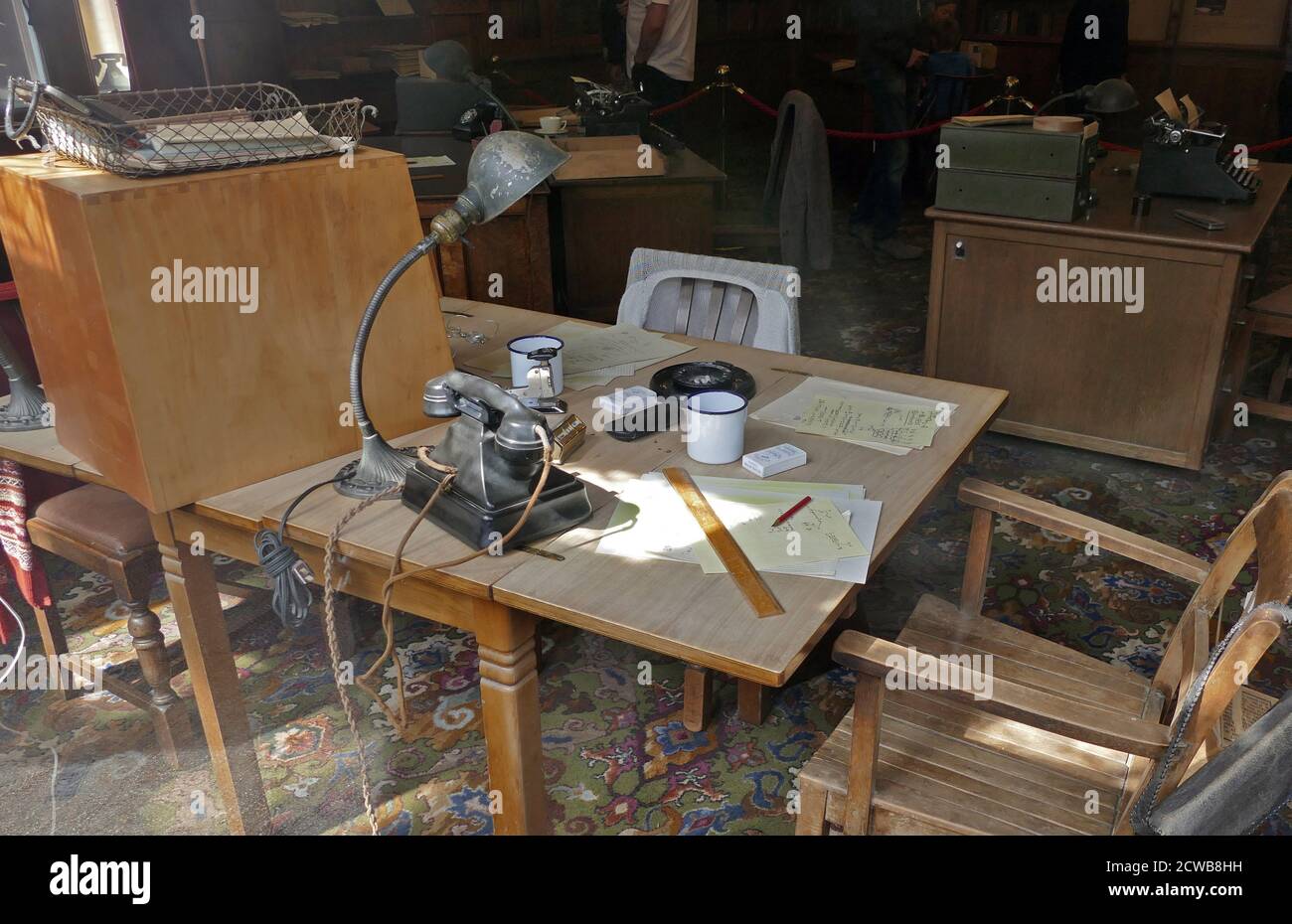 decoding desk at Bletchley Park, in Milton Keynes (Buckinghamshire ...
