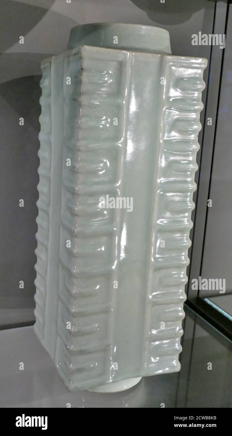 Longquan green-glazed ware, Southern Song to Yuan dynasty Stock Photo ...