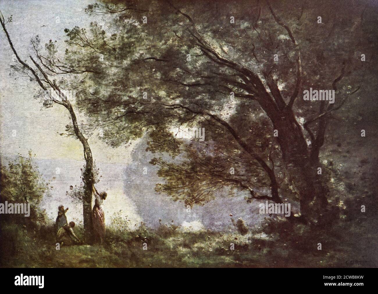 Jean baptiste camille corot 1796 1875 french painter hi-res stock ...