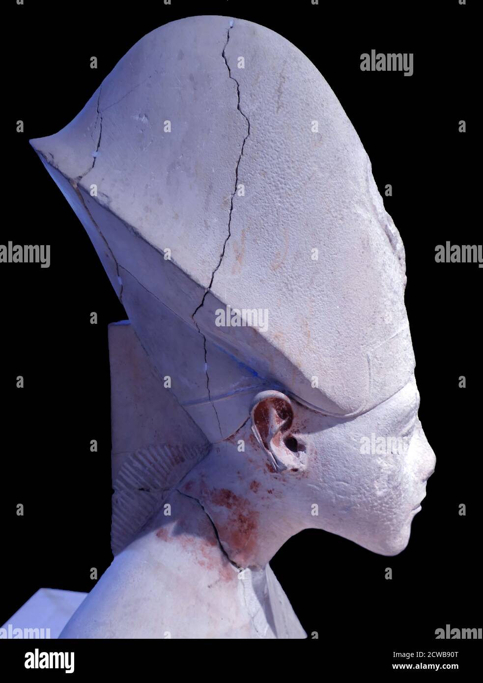 Statue of Akhenaten, an ancient Egyptian pharaoh of the 18th Dynasty ...