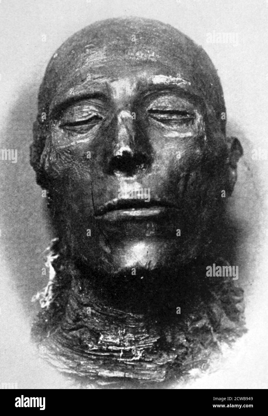 Mummified head of Seti I Stock Photo - Alamy
