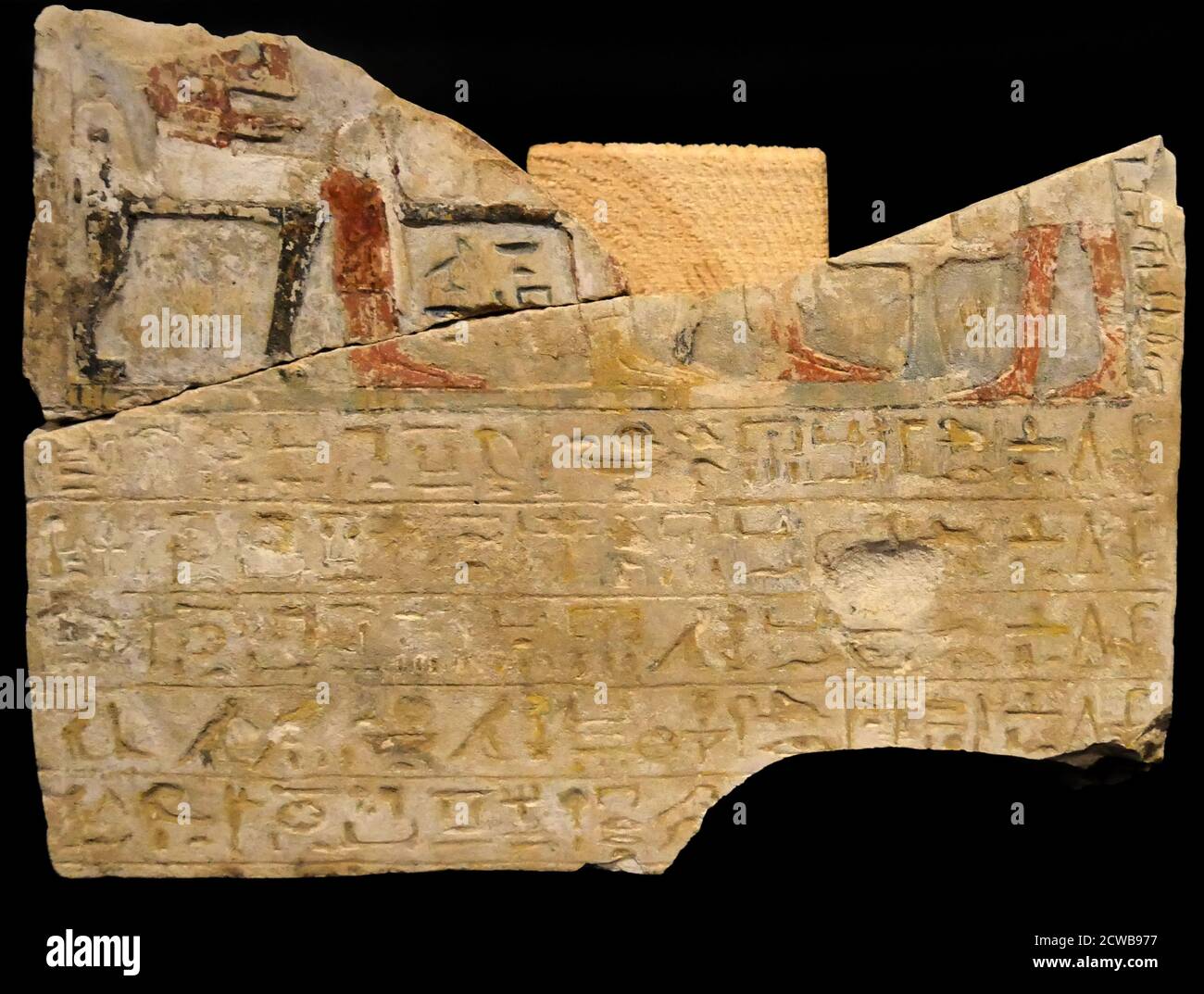 Funerary stelae depicting the deceased with his family making offerings ...