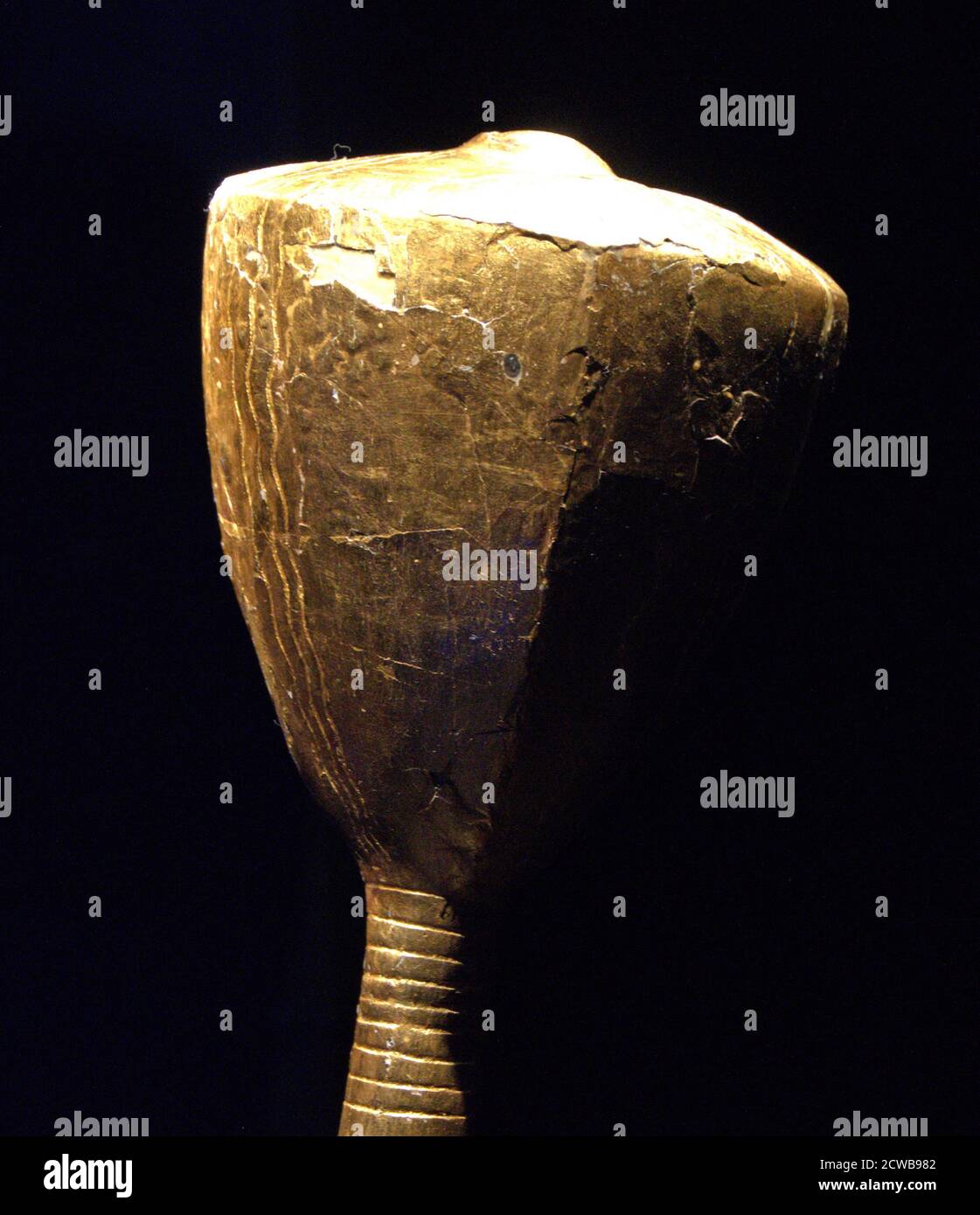 Gilded wooden mace from the tomb of King Tutankhamen 1336 - 1326 B.C ...