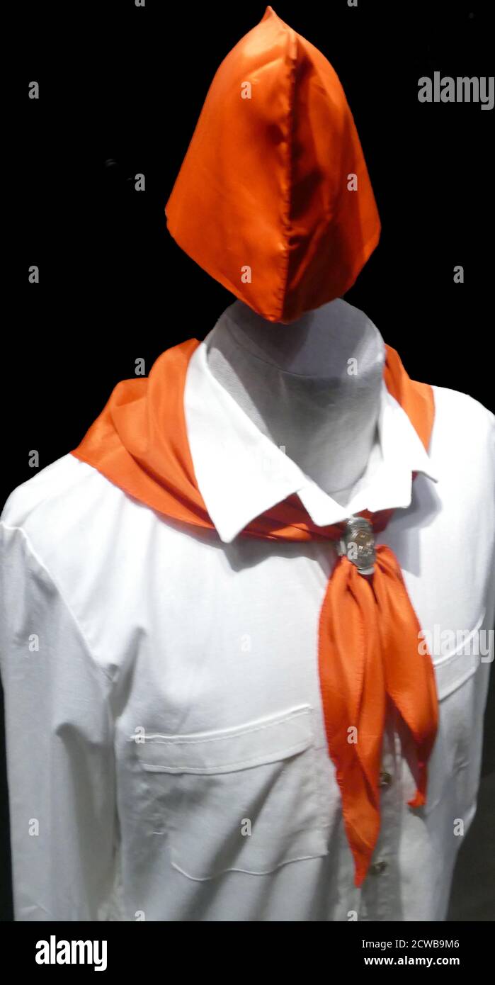 uniform of a Soviet communist Party youth cadre. Russian. Circa 1965 ...