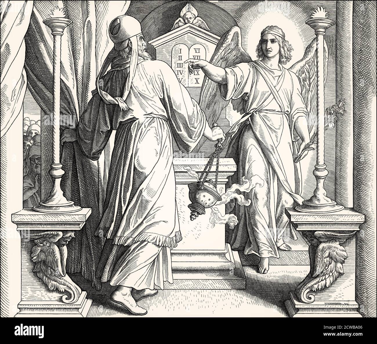 Angel Gabriel Zechariah Holy Gospel Of Jesus Christ According To Saint