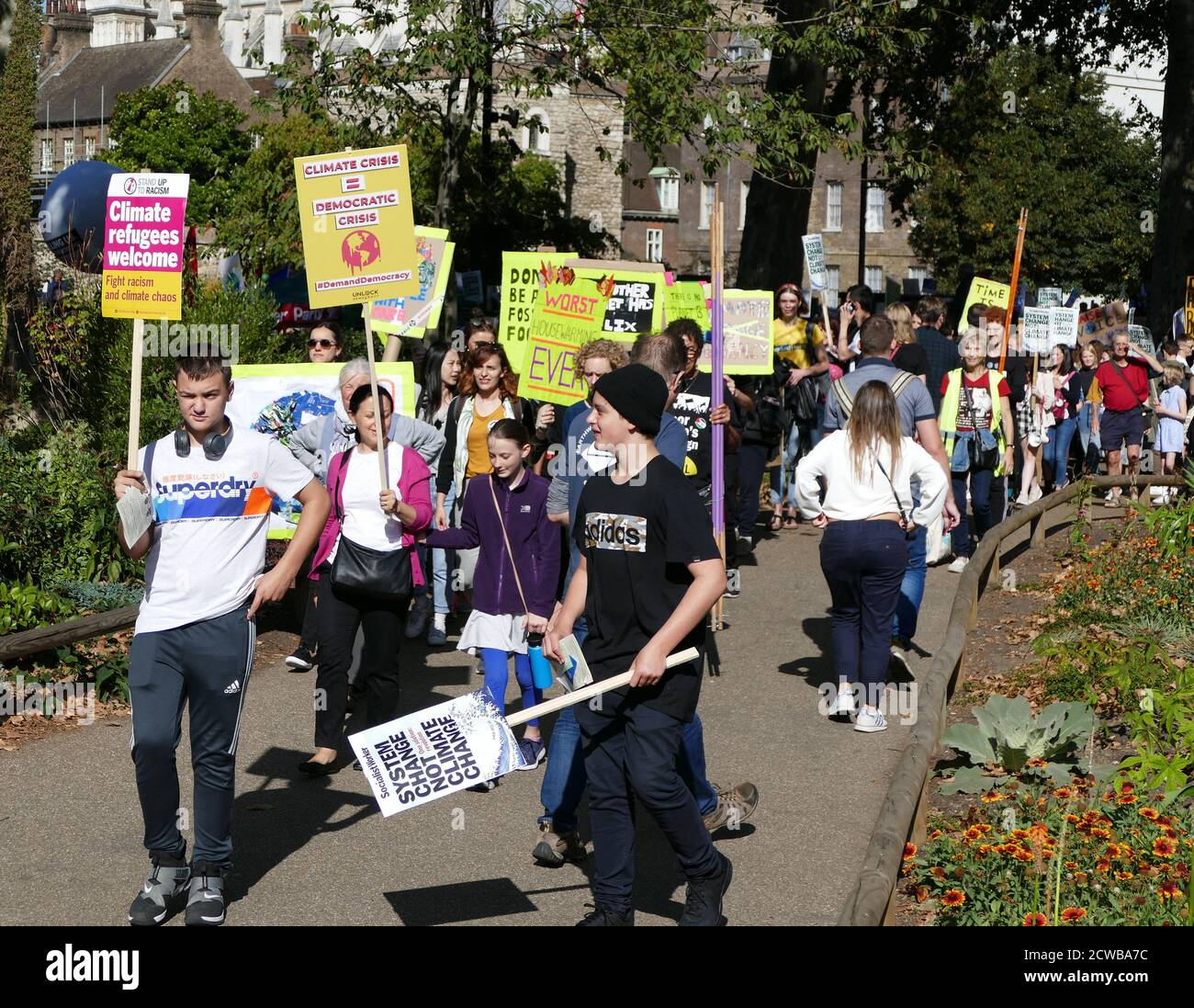 Protesters at a rally at Victoria Park, near Parliament, London, during ...
