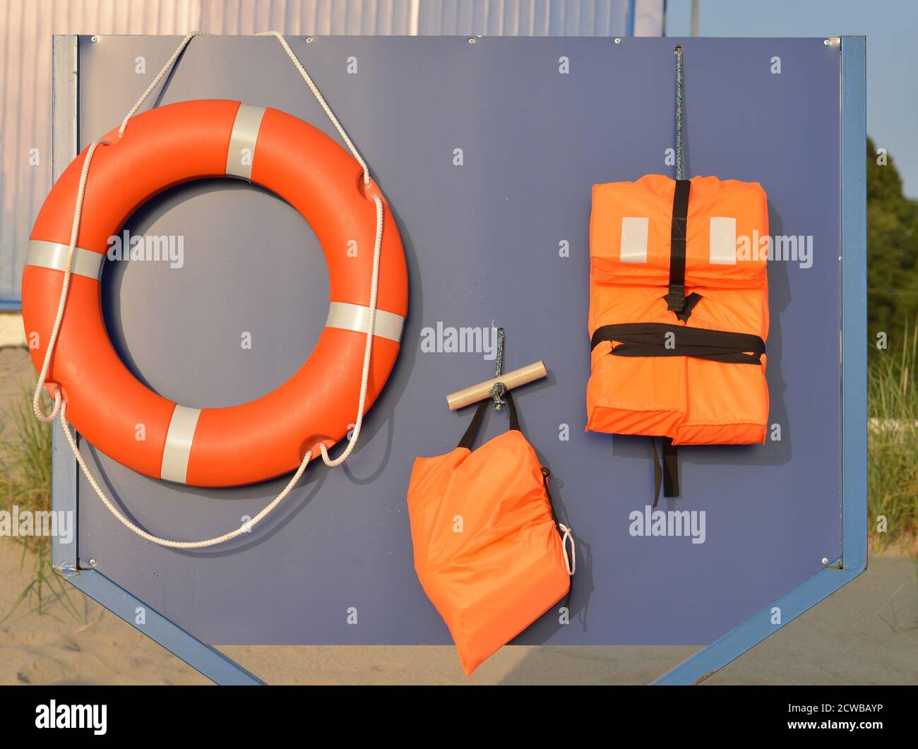 Rescue station on the beach Stock Photo - Alamy