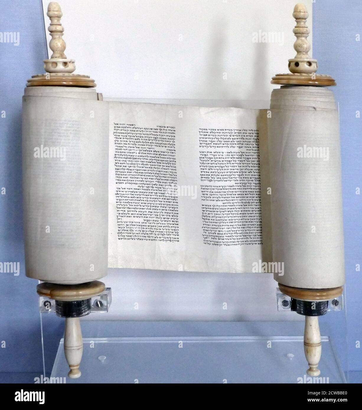 Torah Scroll, Eastern Europe, 1800 - 1900 Stock Photo - Alamy