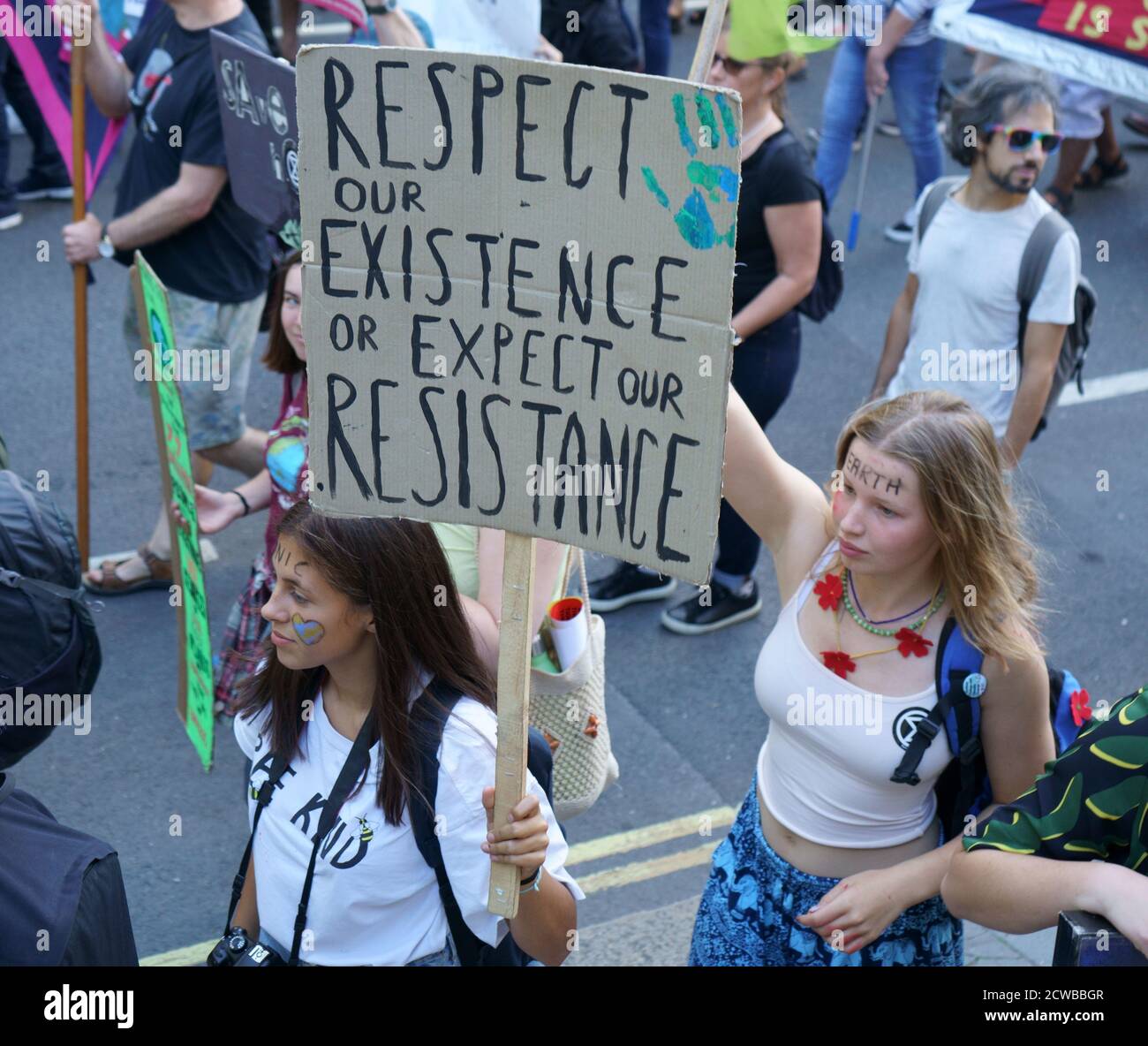 Climate emergency demonstration in London, 26th September 2019. The ...
