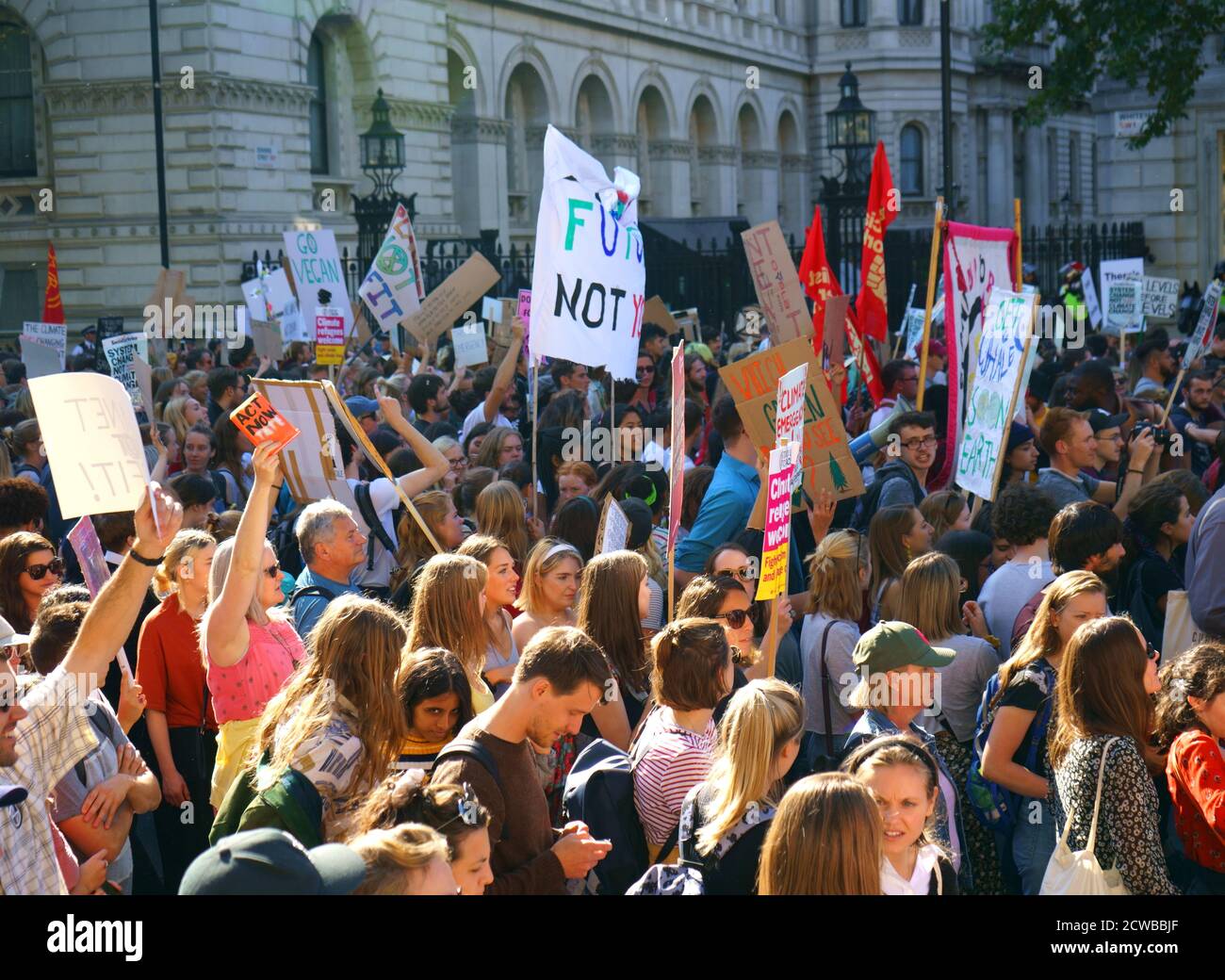 Climate emergency demonstration in London, 26th September 2019. The ...