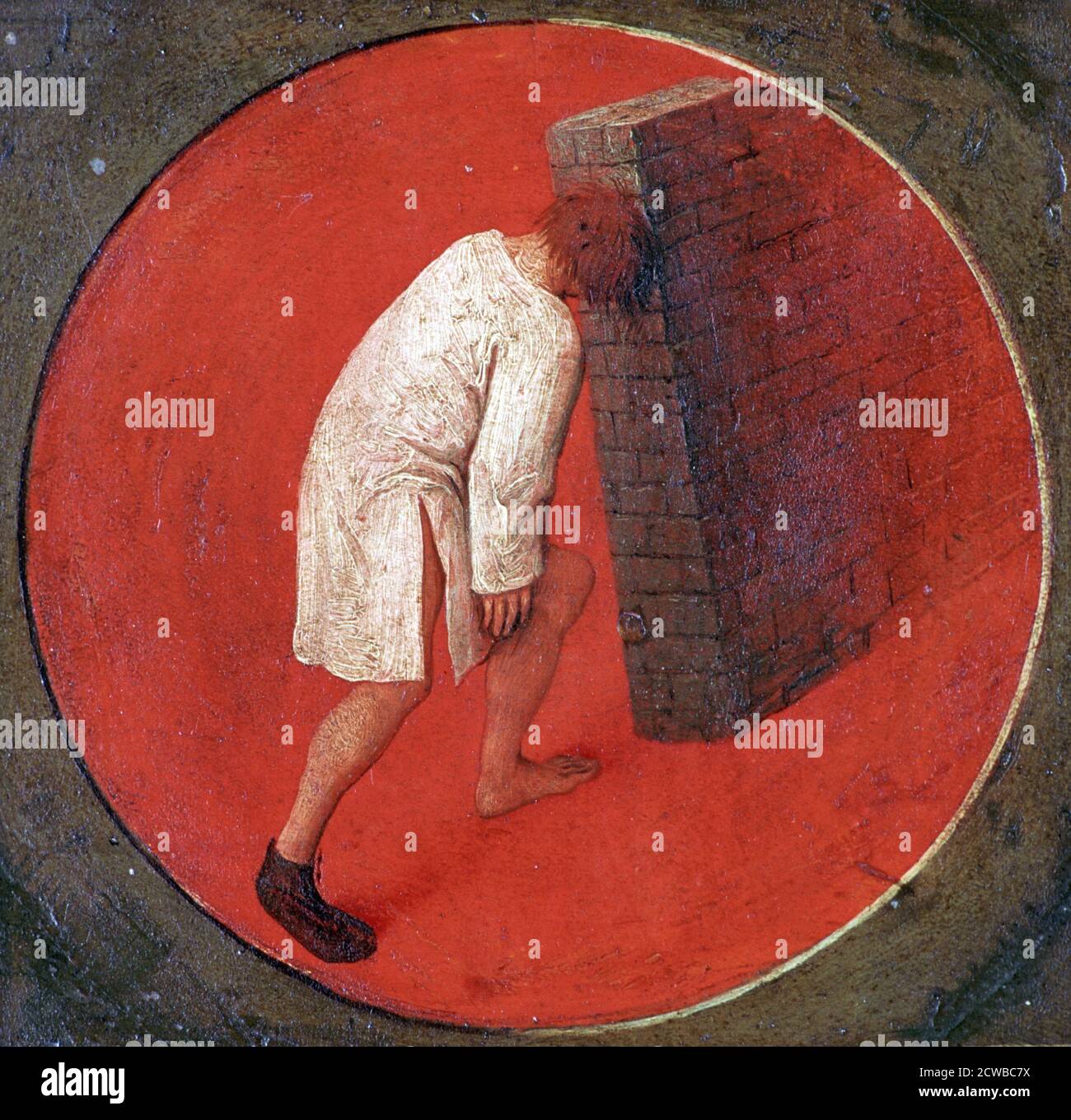 Pieter Bruegel the Elder's Flemish proverb, c1558-1560. Detail from ...