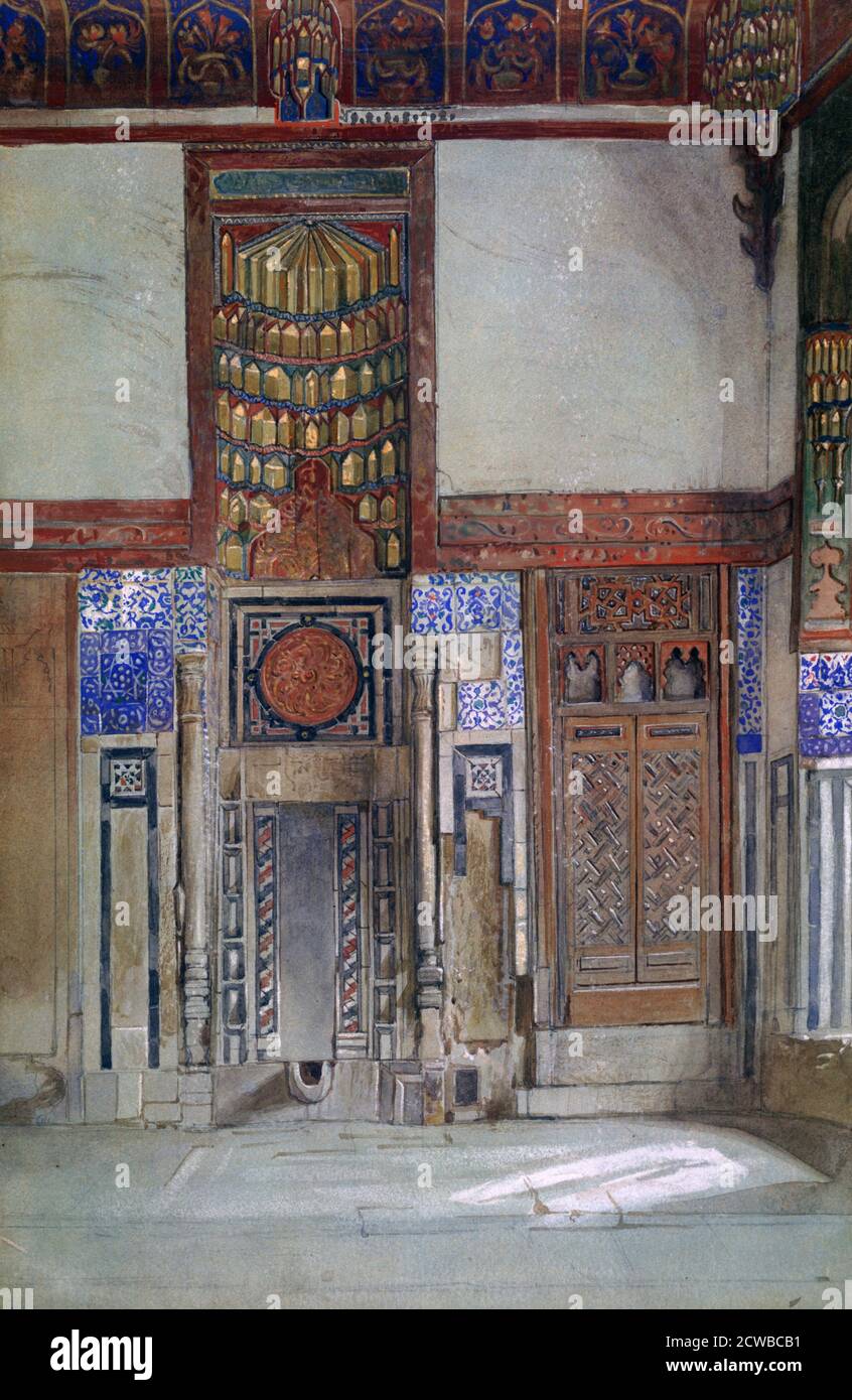 The House of Moufti Sheikh el Mahadi, Cairo', 1873, by British artist ...
