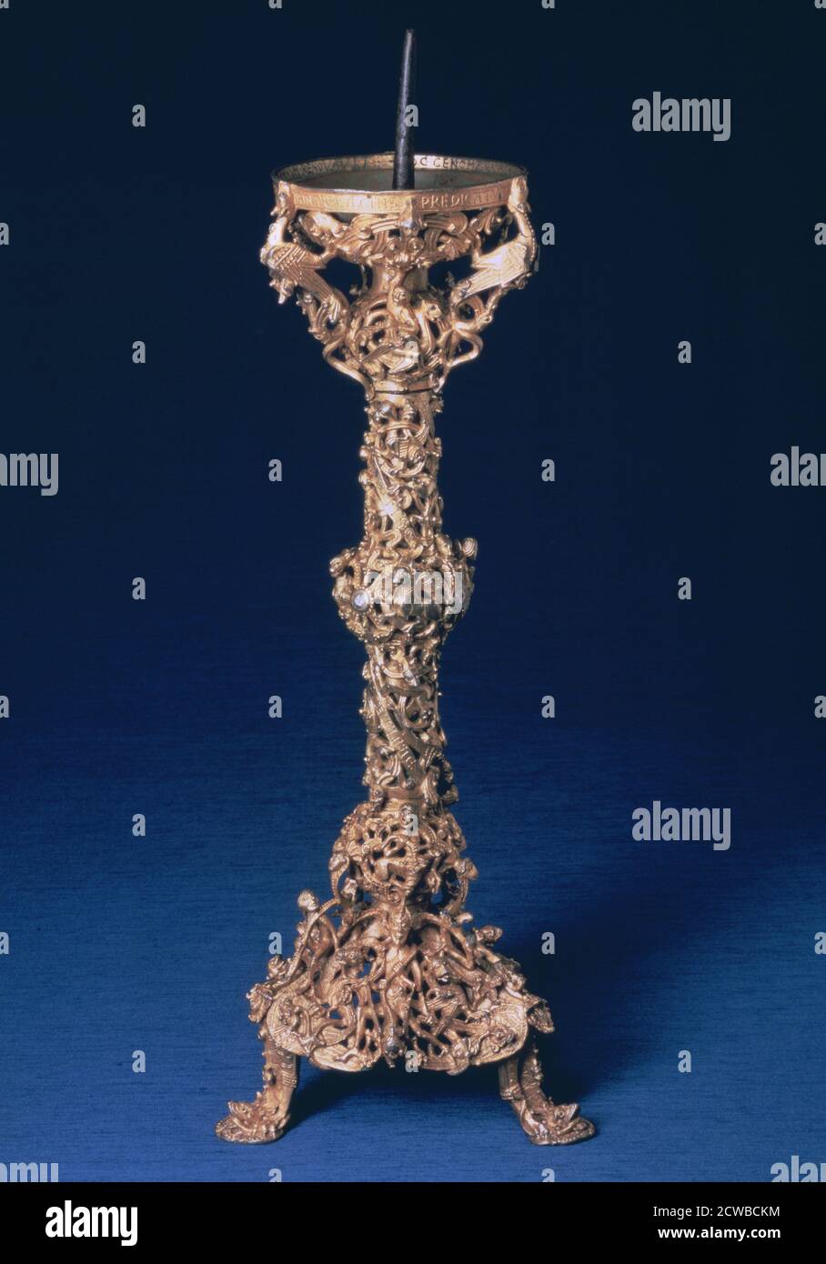 The Gloucester Candlestick, gilt-bell metal, English, 12th century ...