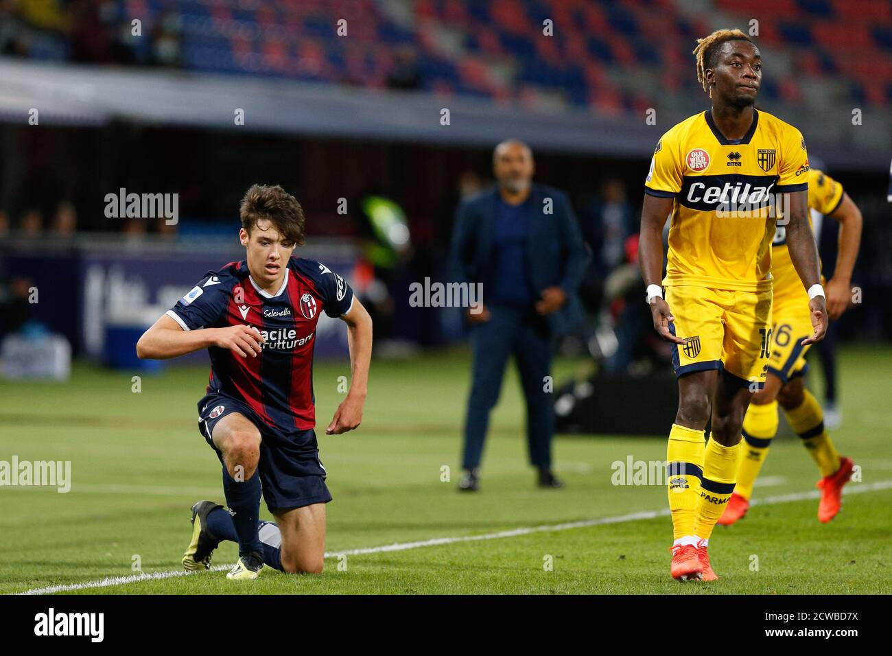 Aaron Hickey (Bologna FC) during Bologna vs Parma, italian soccer Serie ...