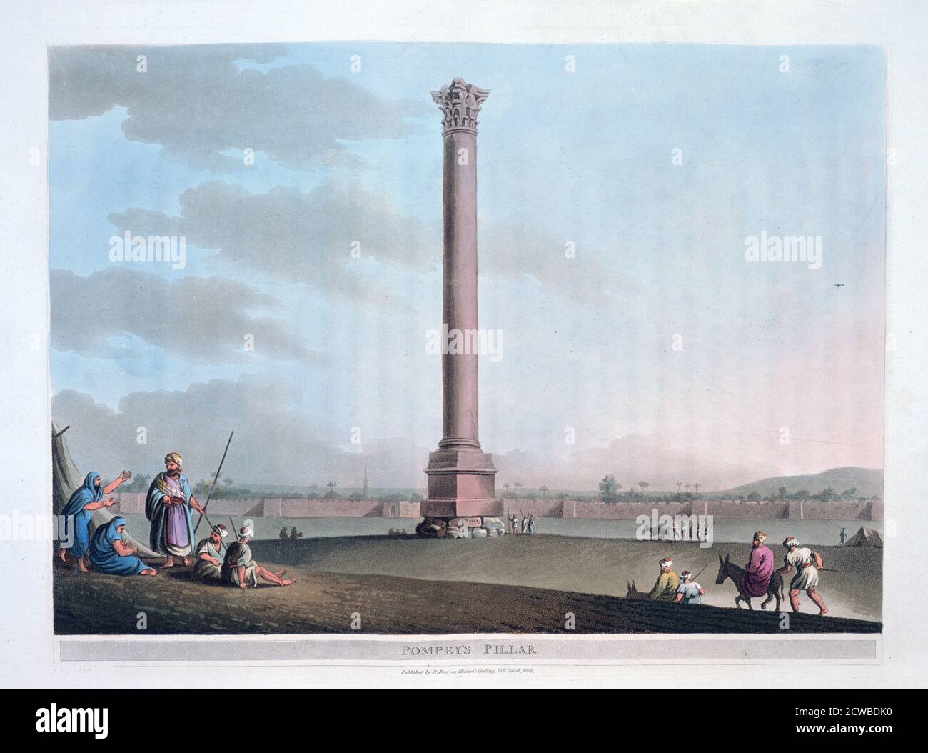 Pompey's Pillar', 1801. Plate 14 from 'Views in Egypt', engraved by the ...