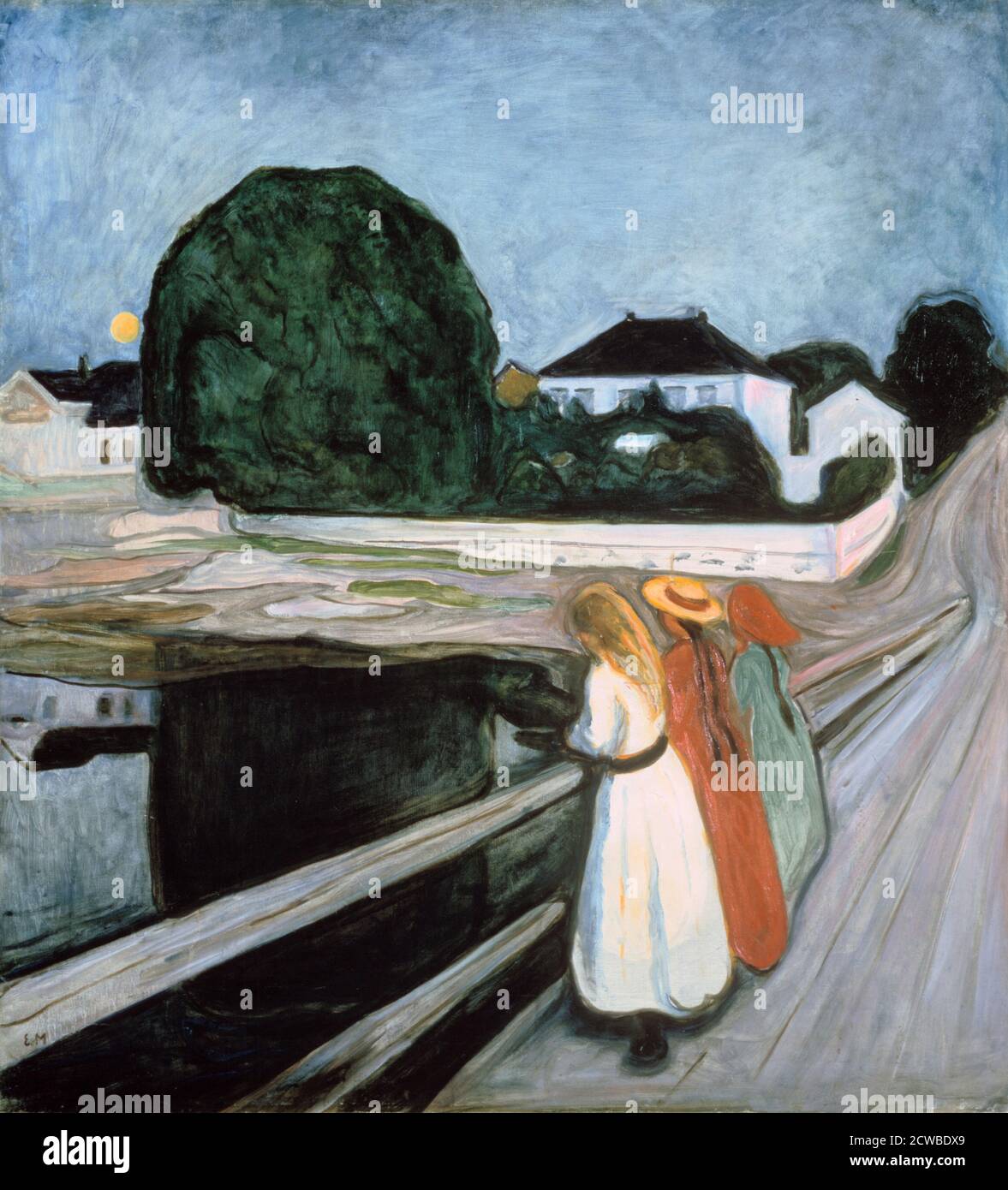 Girls on the Bridge', 1901. Artist: Edvard Munch. Edvard Munch is a ...