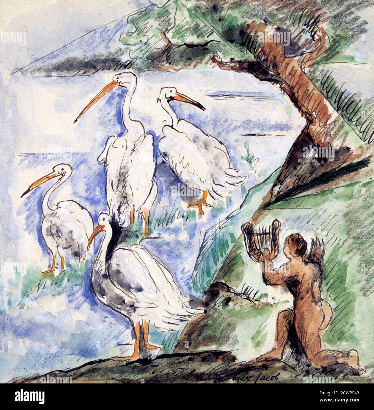 Orpheus with the Pelicans', c1900-1944 Artist: Max Jacob, French poet ...