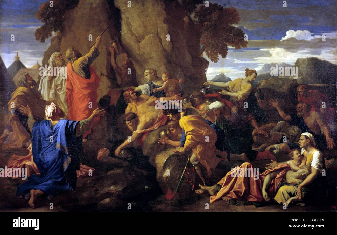 Moses striking rock hi-res stock photography and images - Alamy