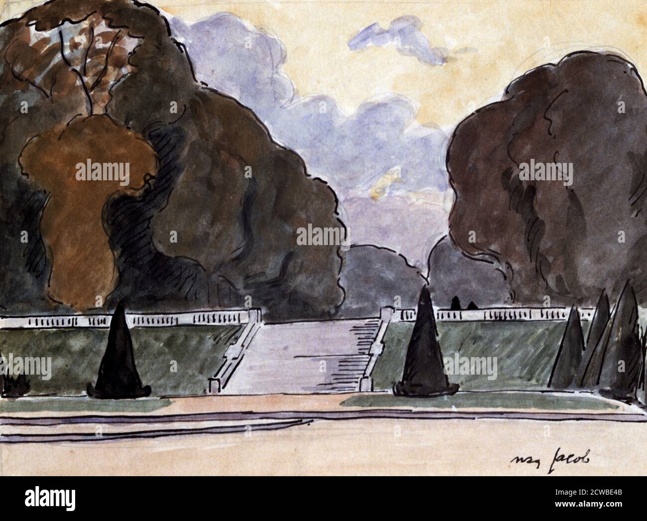 Landscape garden painting hi-res stock photography and images - Alamy