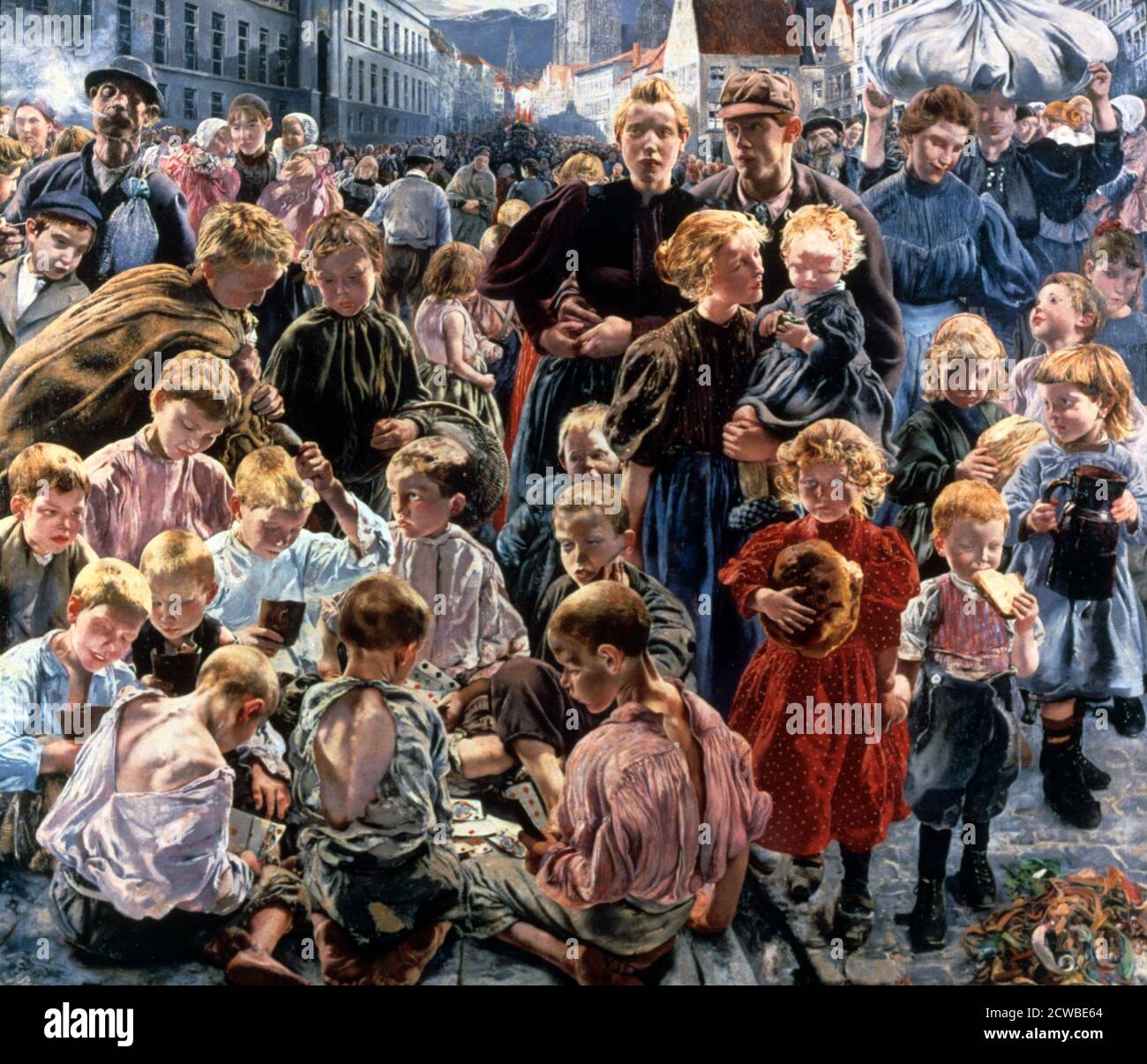 'The Age of the Worker', 1896 Artist: Leon Frederic. Leon Frederic drew ... 'The Age of the Worker', 1896 Artist: Leon Frederic. Leon Frederic drew ...