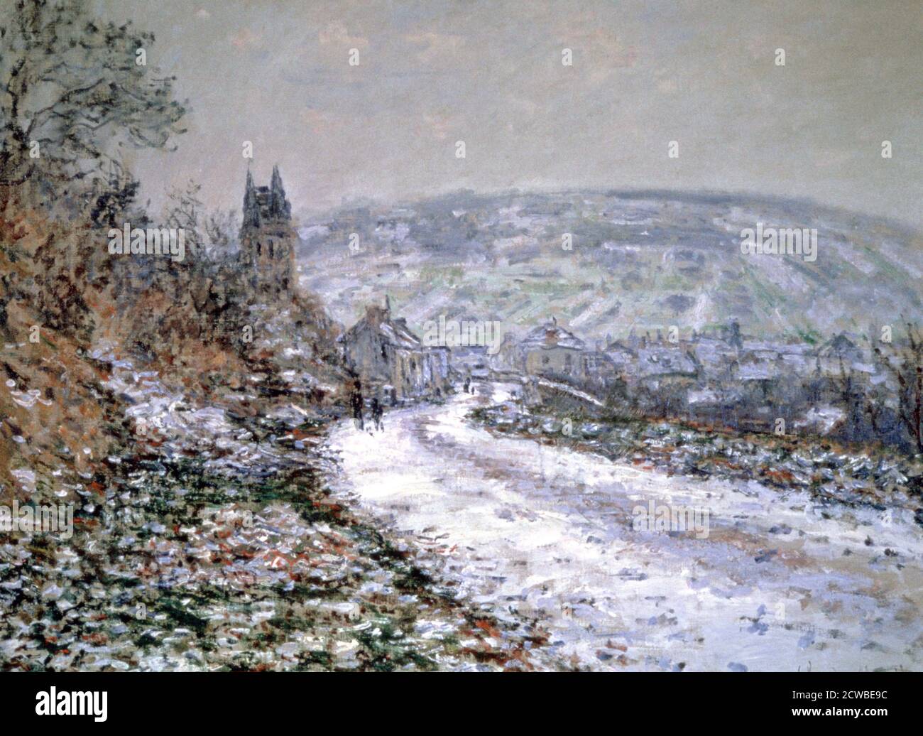 Entrance to the Village of Verteuil in Winter', 1880. Artist: Claude ...