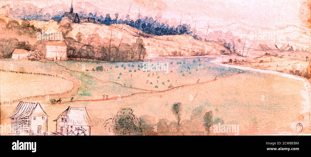 Landscape with House and Watermill', c1500. Artist: Albrecht Durer ...