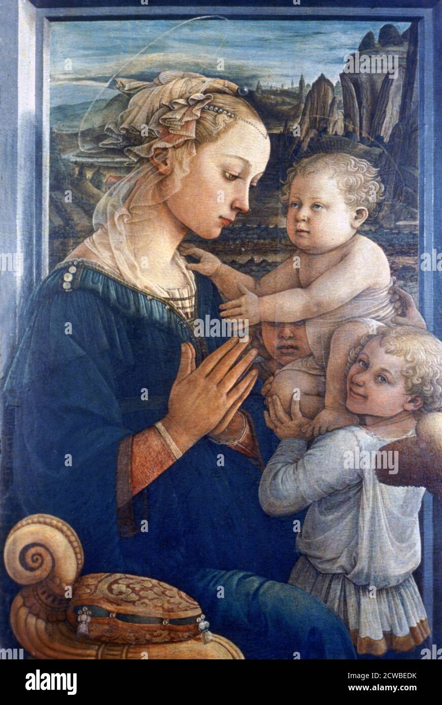 Madonna and Child with Angels', c1455. Artist: Filipino Lippi. Filipino ...