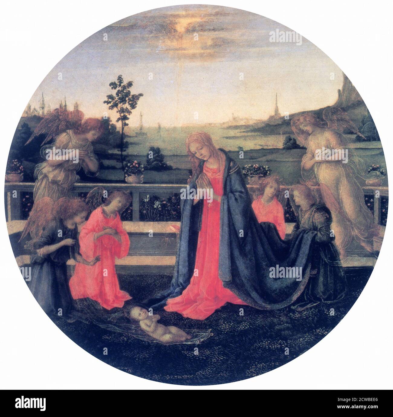 The Adoration', c1480s. Artist: Filipino Lippi. Filipino Lippi(1406 ...