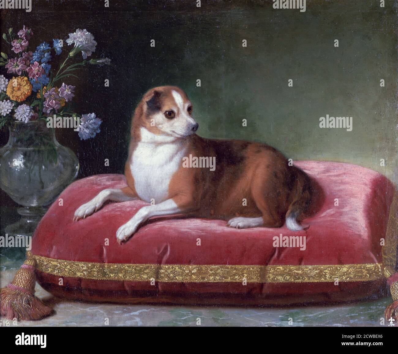 The Bitch on a Cushion', c1694-1735. Artist: Jean Ranc. Jean Ranc (1674 ...