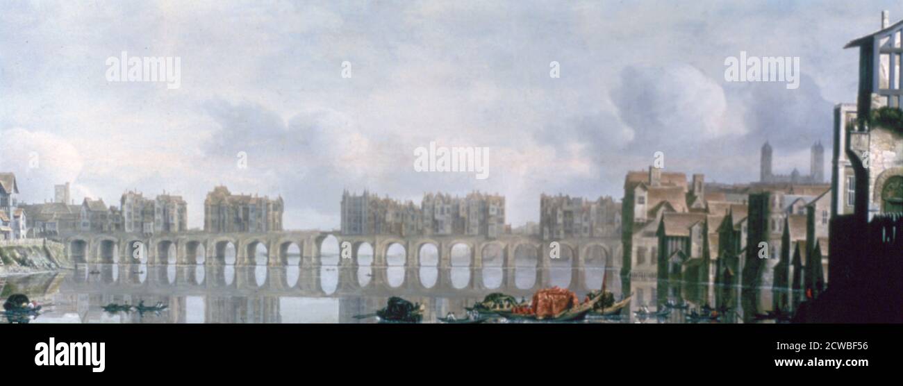 London Bridge', 1630. Artist: Claude Jongh. Claude Jongh(1605-1663) was ...