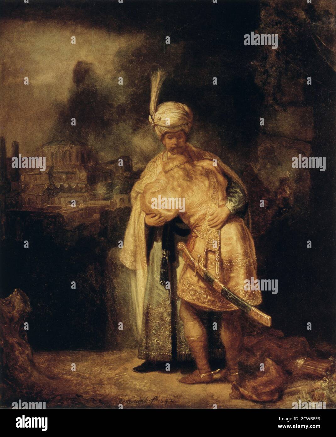 David and jonathan old testament hi-res stock photography and images ...