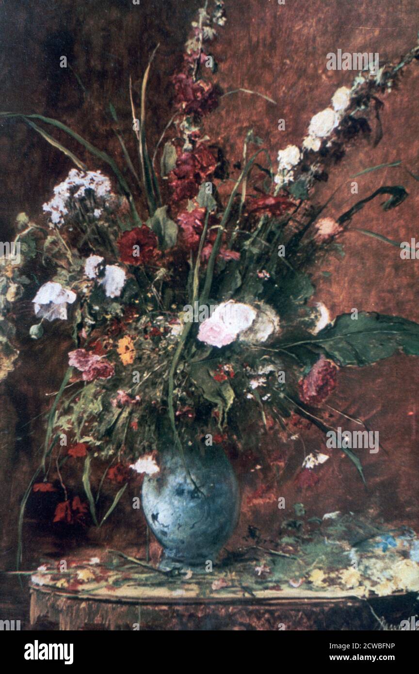 Great Flower Still Life 1881 Artist Mihaly Munkacsy Mihaly Great Flower Still Life 1881 Artist Mihaly Munkacsy Mihaly