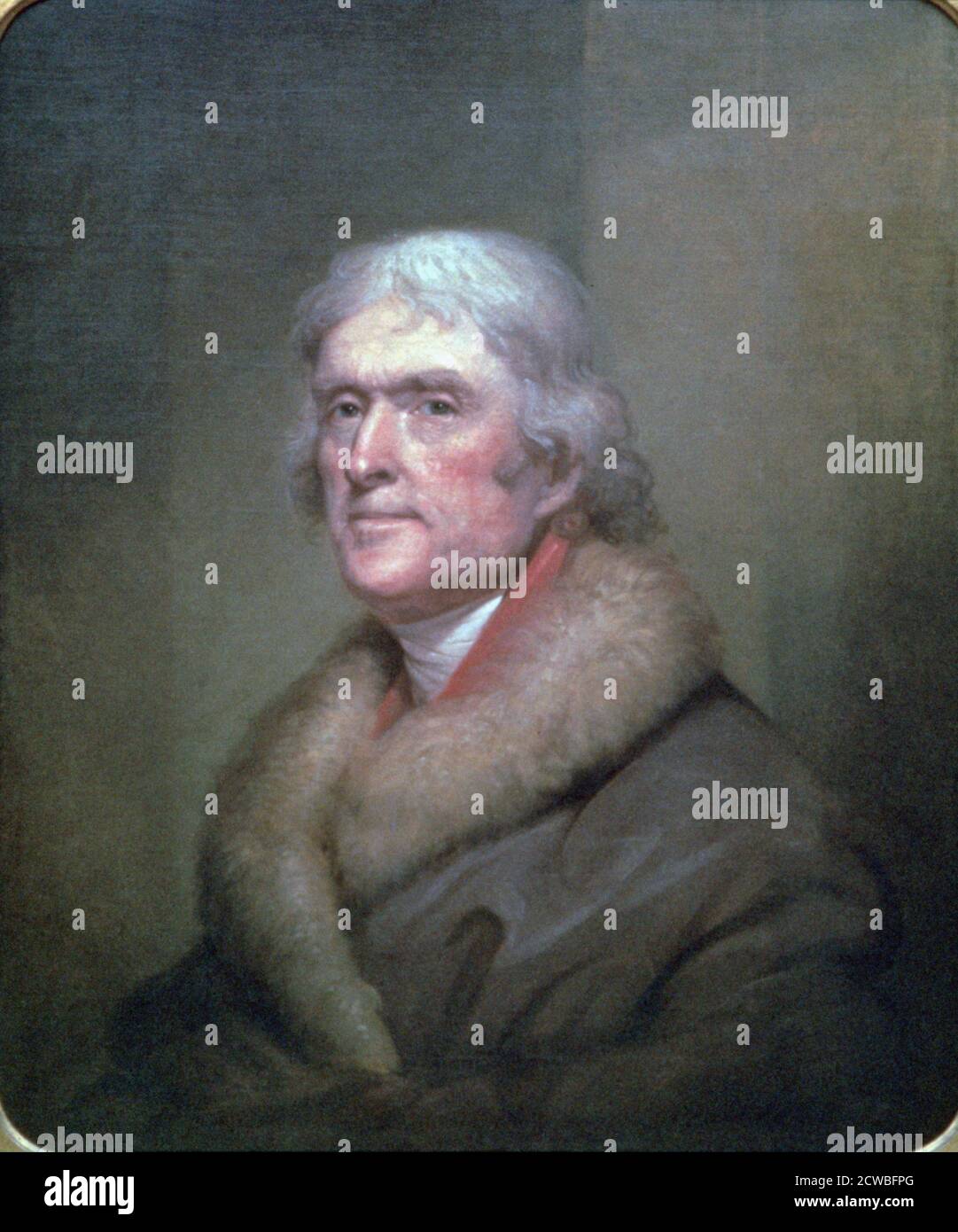 Rembrandt peale artist painting of thomas jefferson 1805 hi-res stock ...