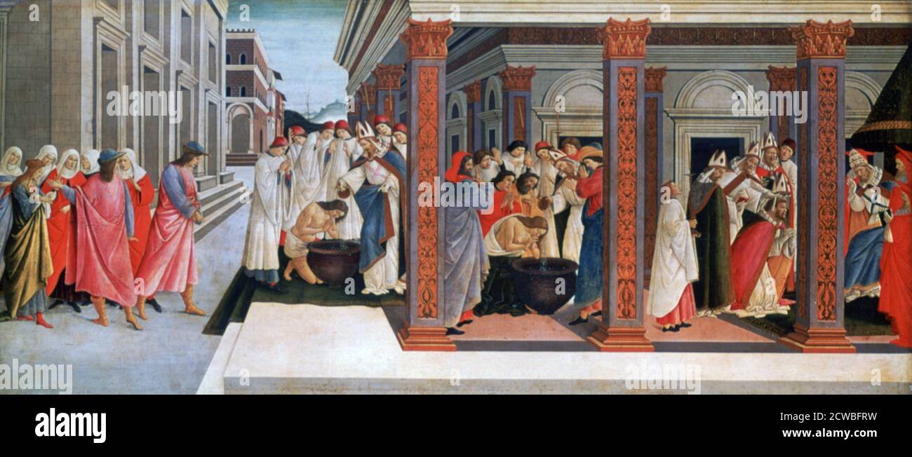 Four Scenes from the Early Life of Saint Zenobius', c1500. Artist ...