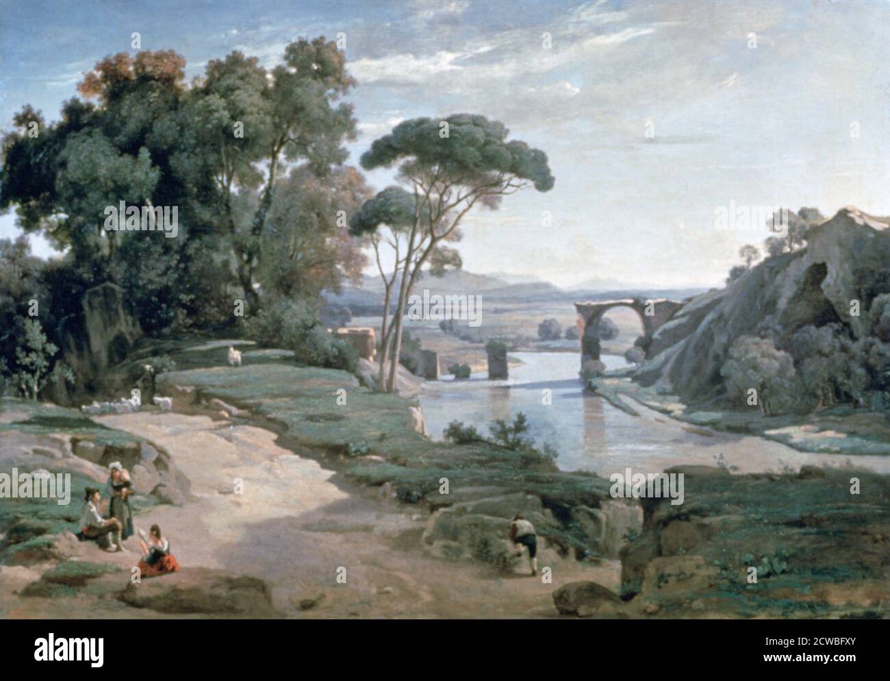 The Bridge at Narni', 1827. Artist: Jean-Baptiste-Camille Corot. Jean ...