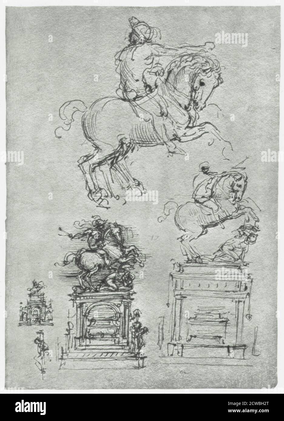 Trivulzio Monument' by Leonardo da Vinci, c1511. From the collection of ...