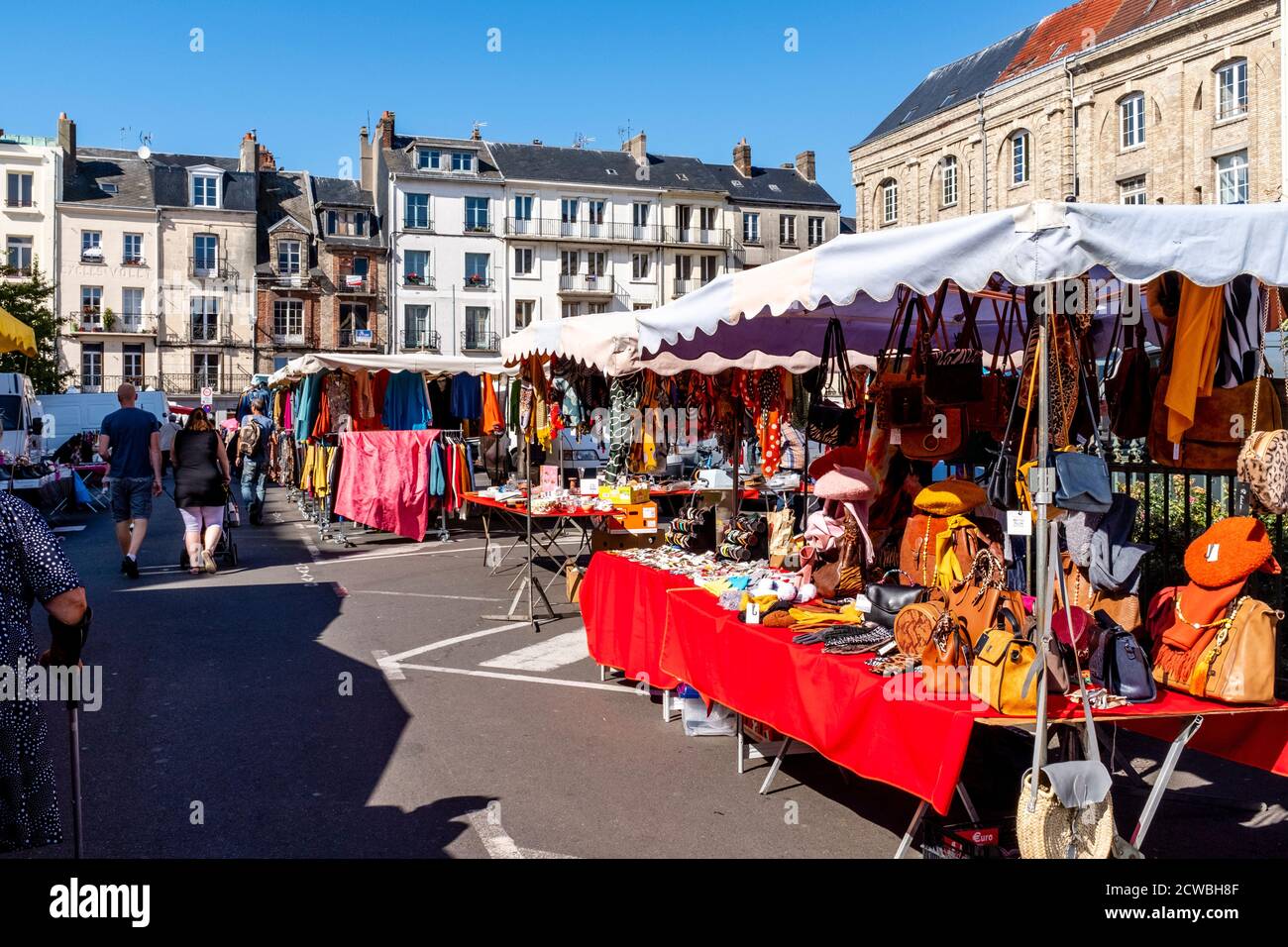 The Saturday Market At Dieppe, Normandy, France Stock Photo - Alamy