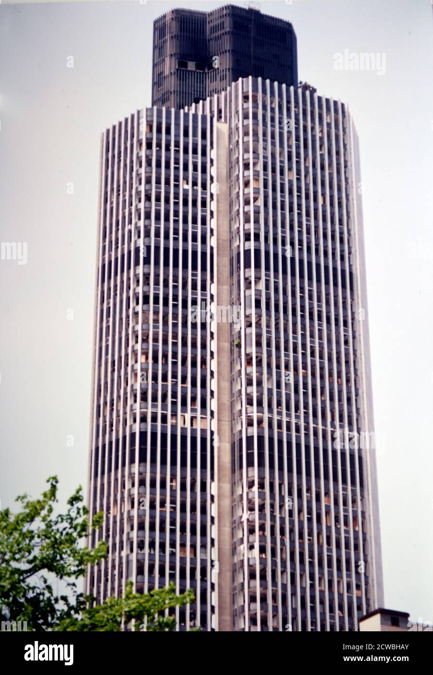 Photograph taken after the 1993 Bishopsgate bombing, when the ...