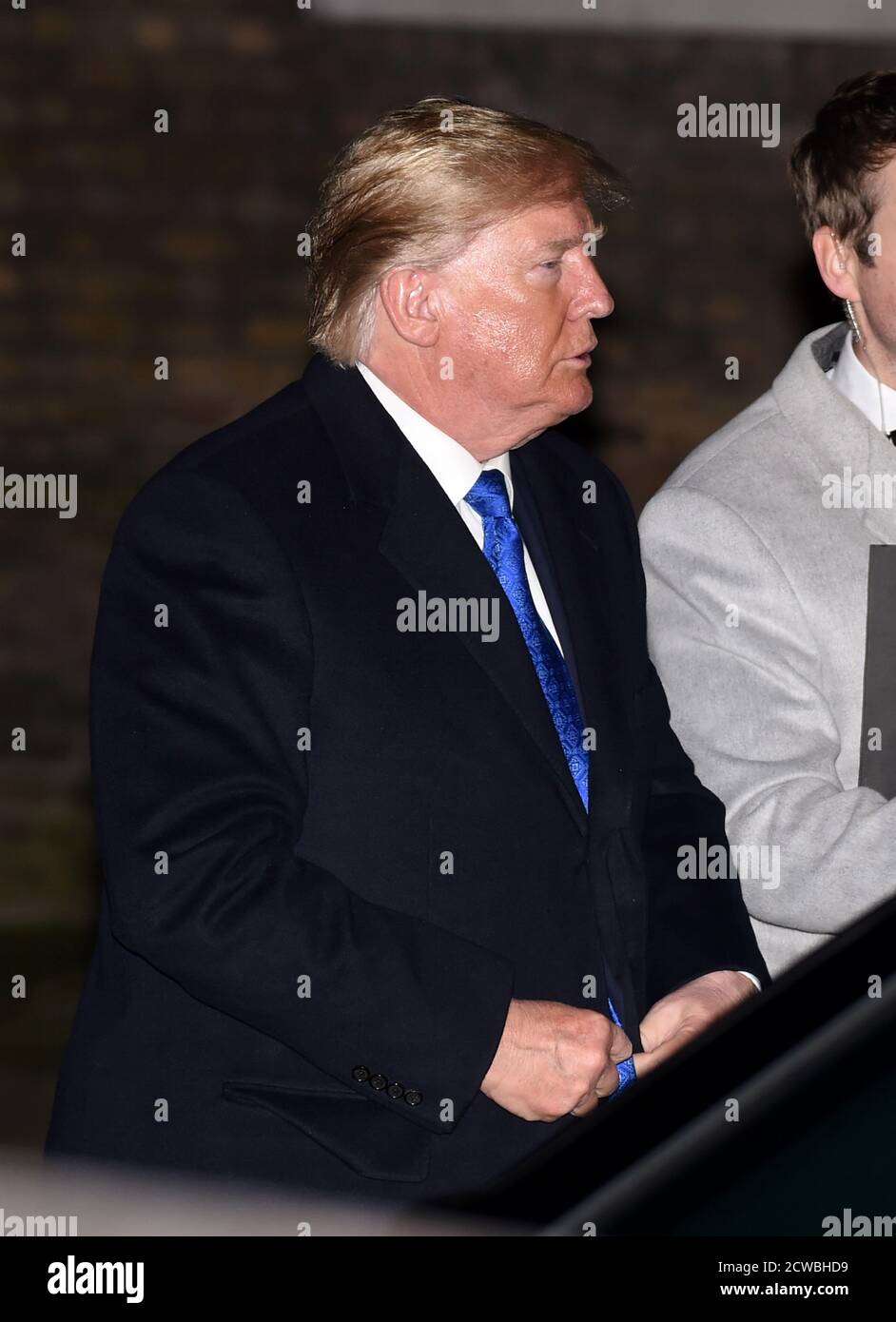 Photograph of President Donald Trump attending the NATO Summit in ...
