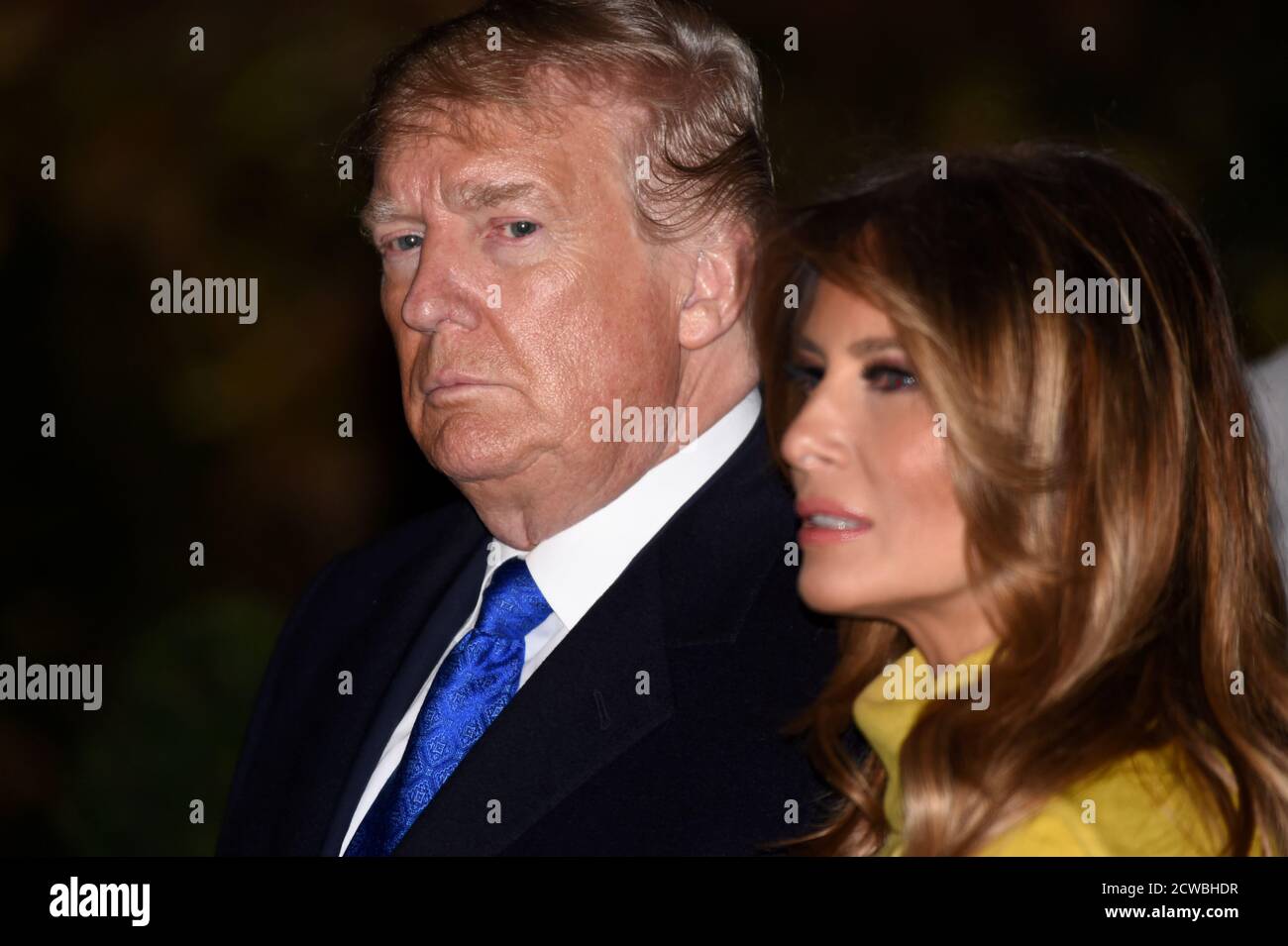 Photograph of President Donald Trump with his wife Melania Trump ...