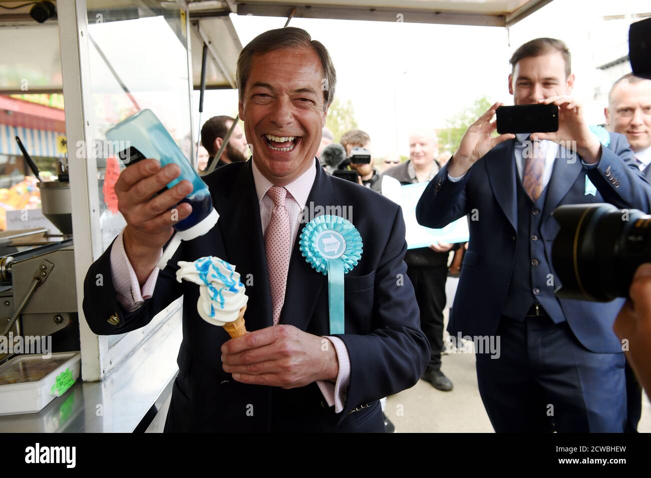 Photograph of Nigel Farage. Nigel Paul Farage (1964-) a British ...