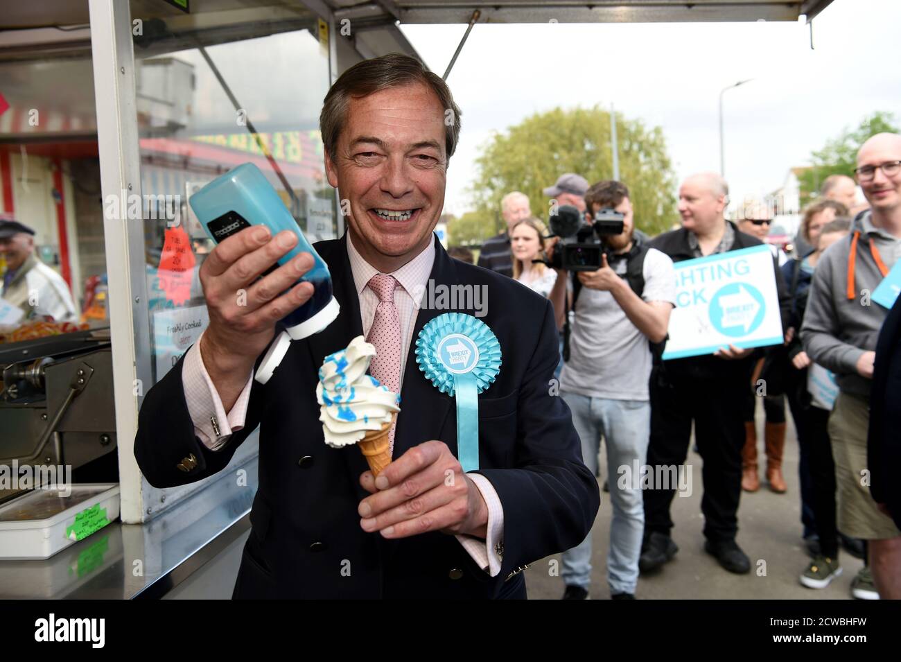 Photograph of Nigel Farage. Nigel Paul Farage (1964-) a British ...