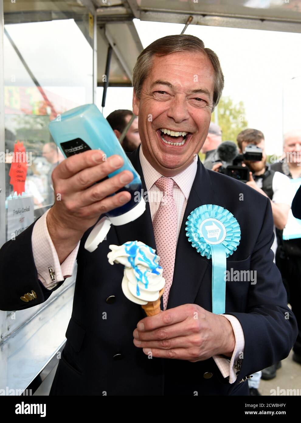 Photograph of Nigel Farage. Nigel Paul Farage (1964-) a British ...