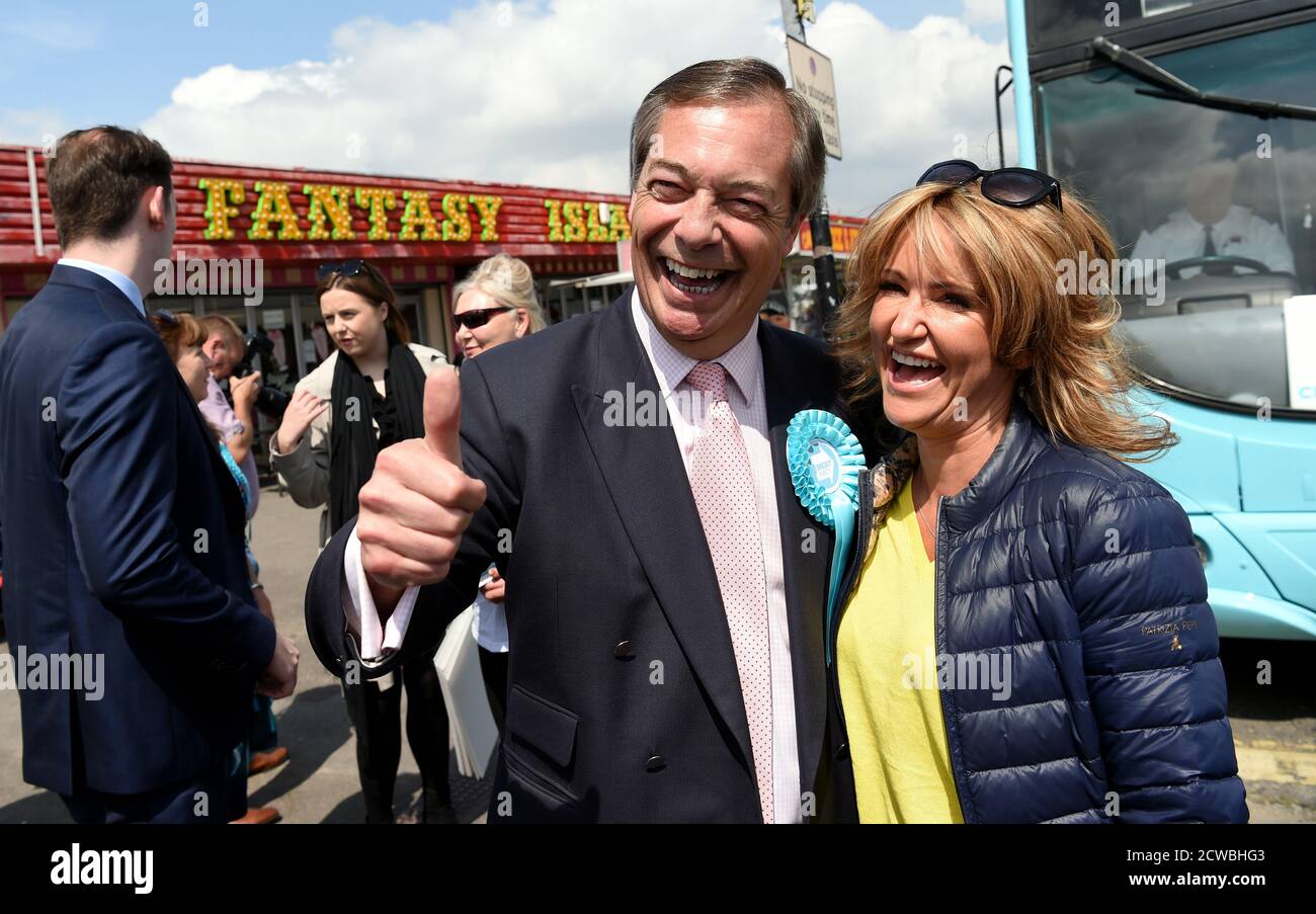 Photograph of Nigel Farage. Nigel Paul Farage (1964-) a British ...