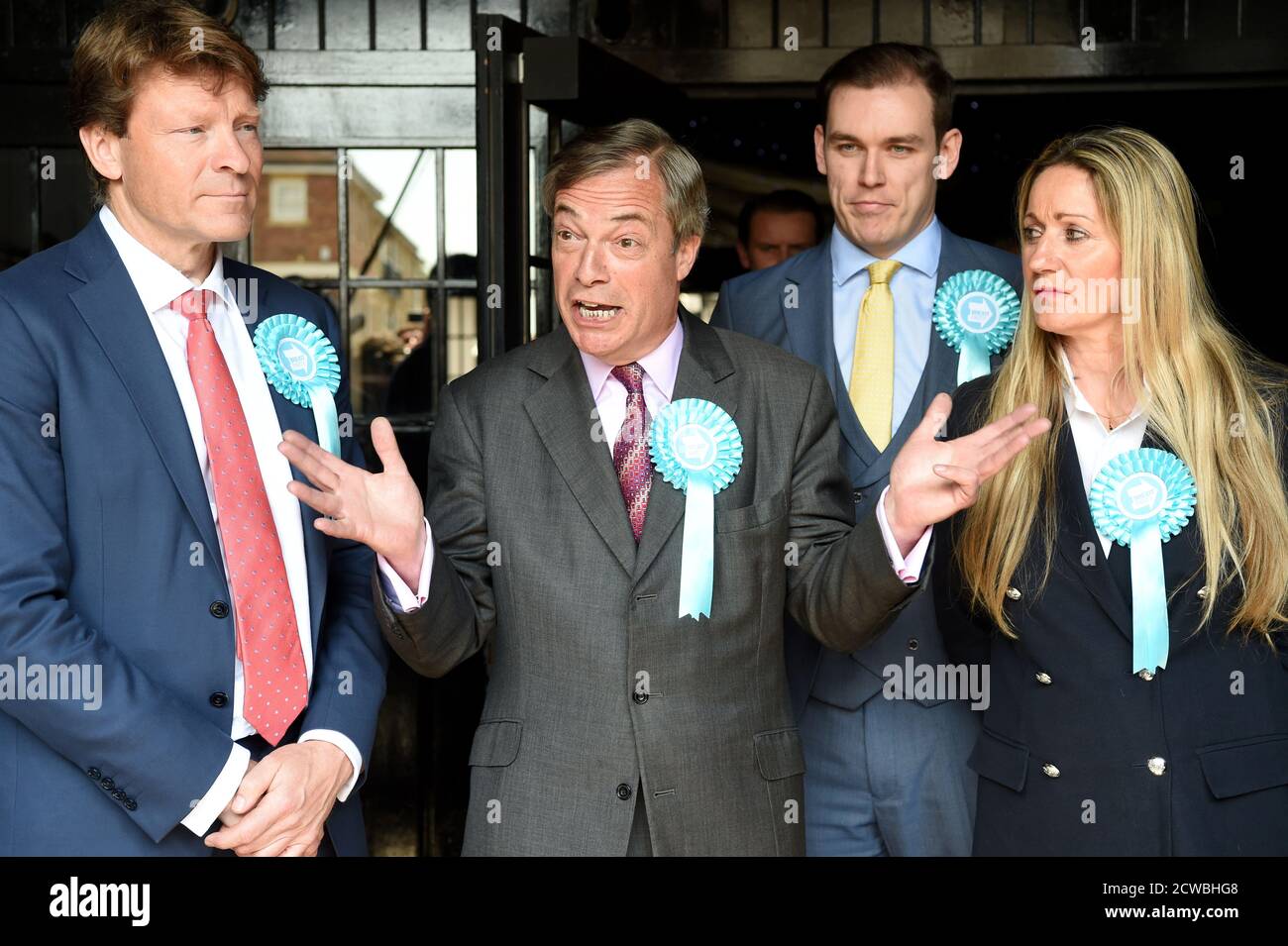 Photograph of Nigel Farage. Nigel Paul Farage (1964-) a British ...