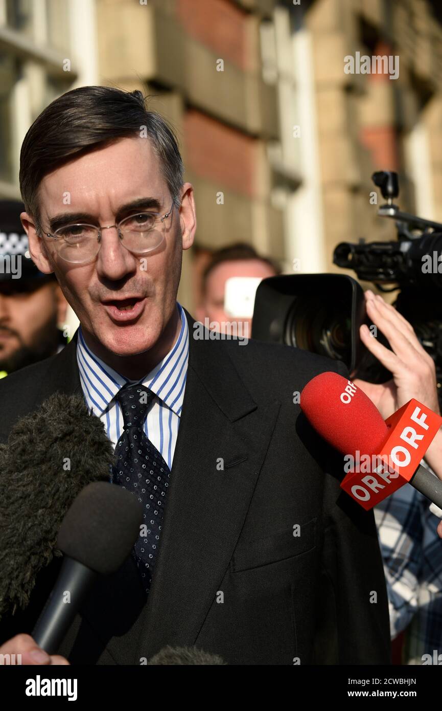 Photograph of Jacob Rees-Mogg. Jacob William Rees-Mogg (1969-) a ...
