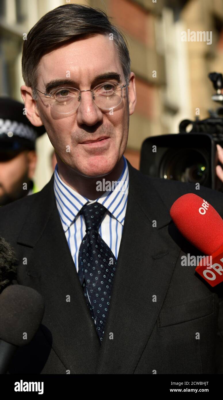 Photograph of Jacob Rees-Mogg. Jacob William Rees-Mogg (1969-) a ...