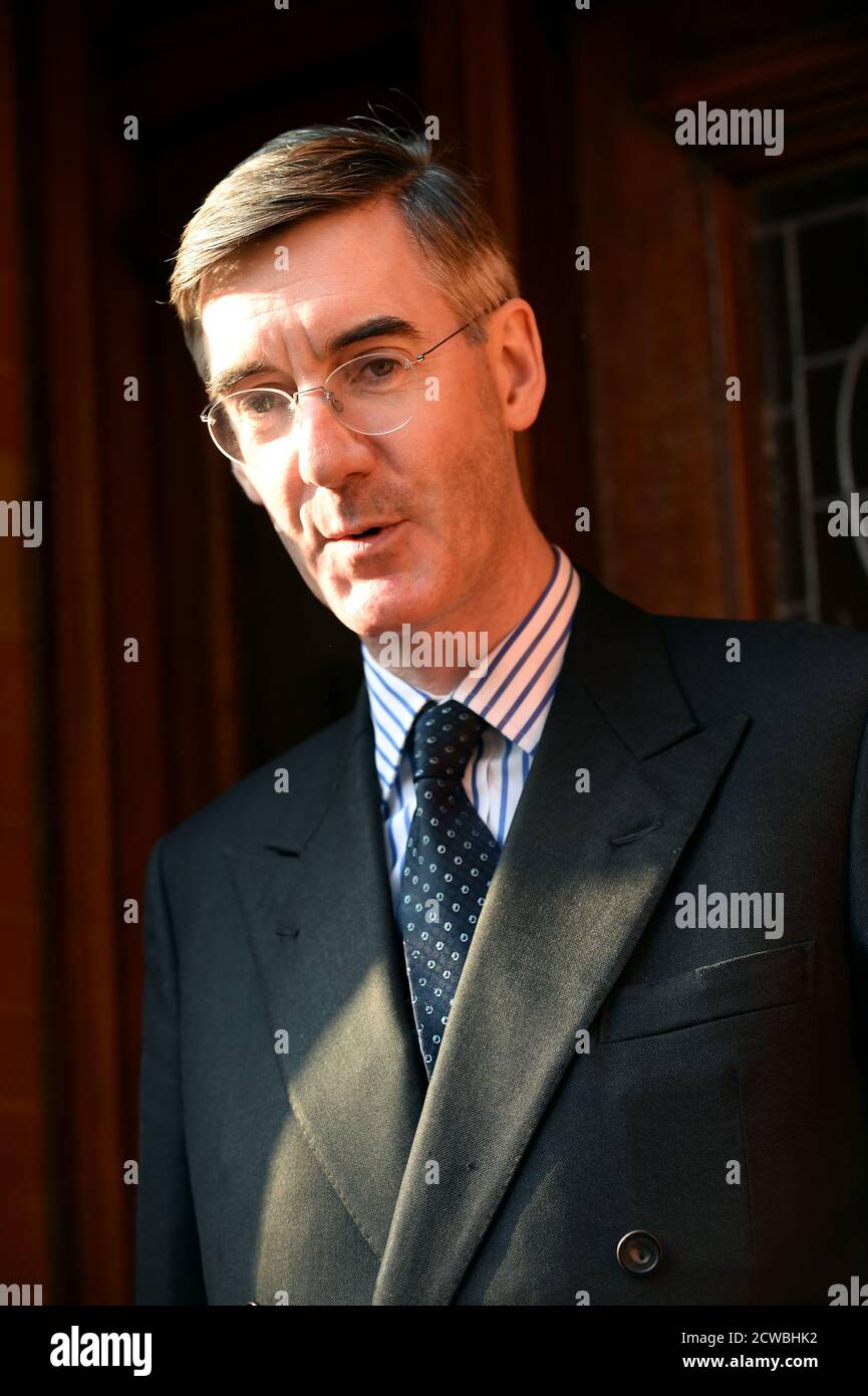 Photograph of Jacob Rees-Mogg. Jacob William Rees-Mogg (1969-) a ...
